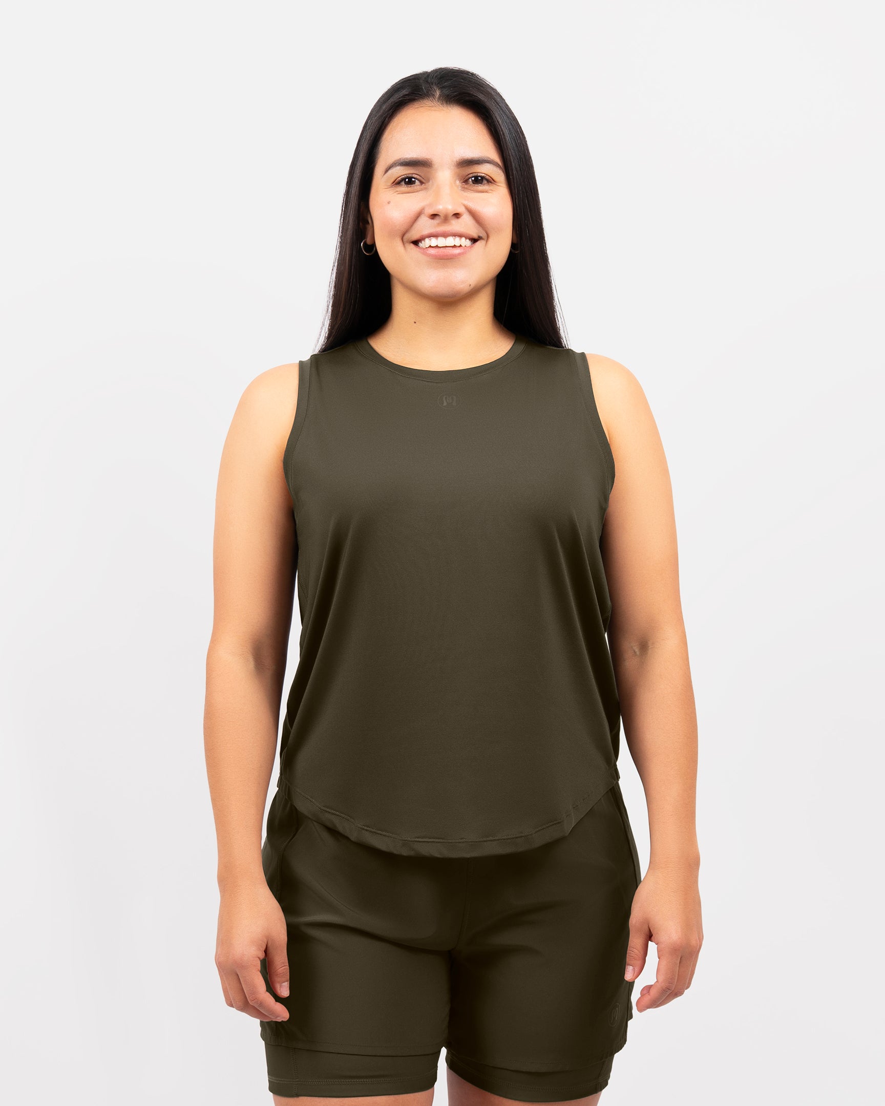 Lea Deep Olive Top - Køb lækre overdele hos Maya Freya