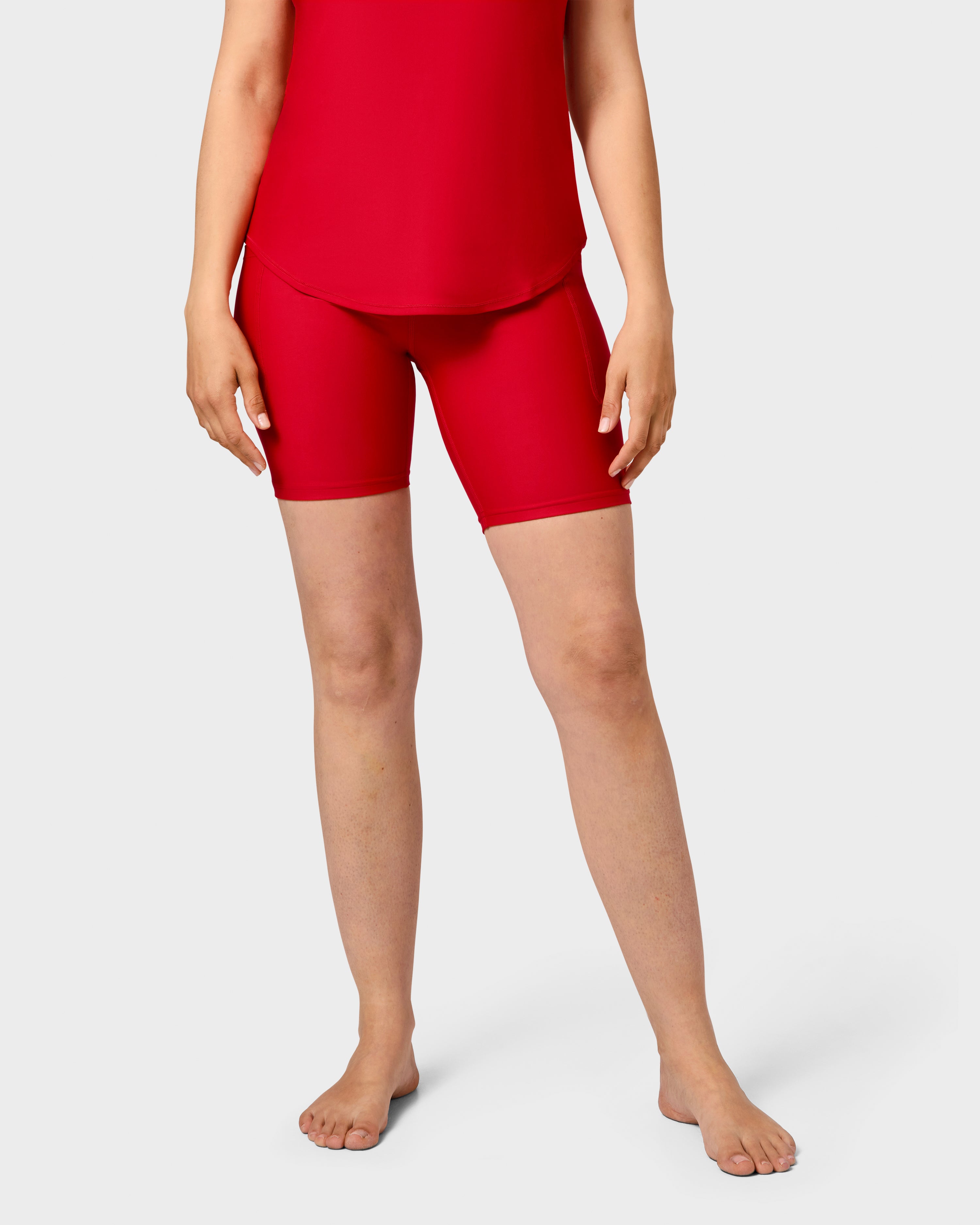 Signature Maroon Shorts – Maya Freya