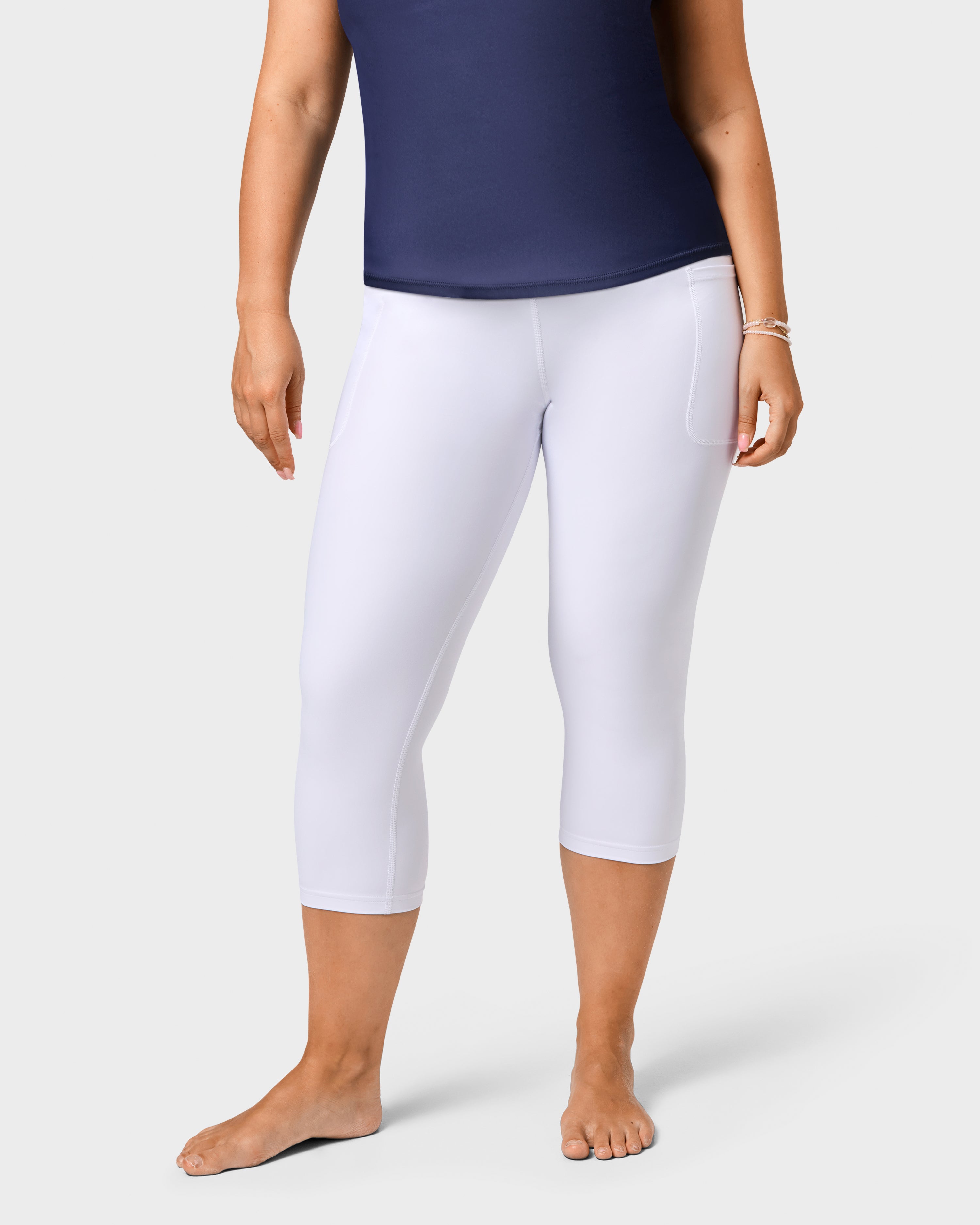 Signature White Capri – Maya Freya